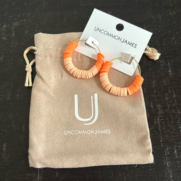 Uncommon James | Jewelry | Uncommon James Gold Peach Hoops | Poshmark